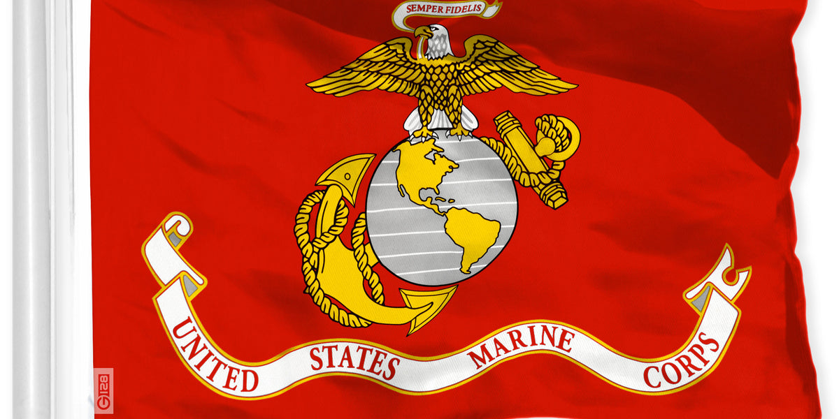 USMC (US Marine Corps) Flag 150D Printed Polyester 3x5 Ft — G128store.com