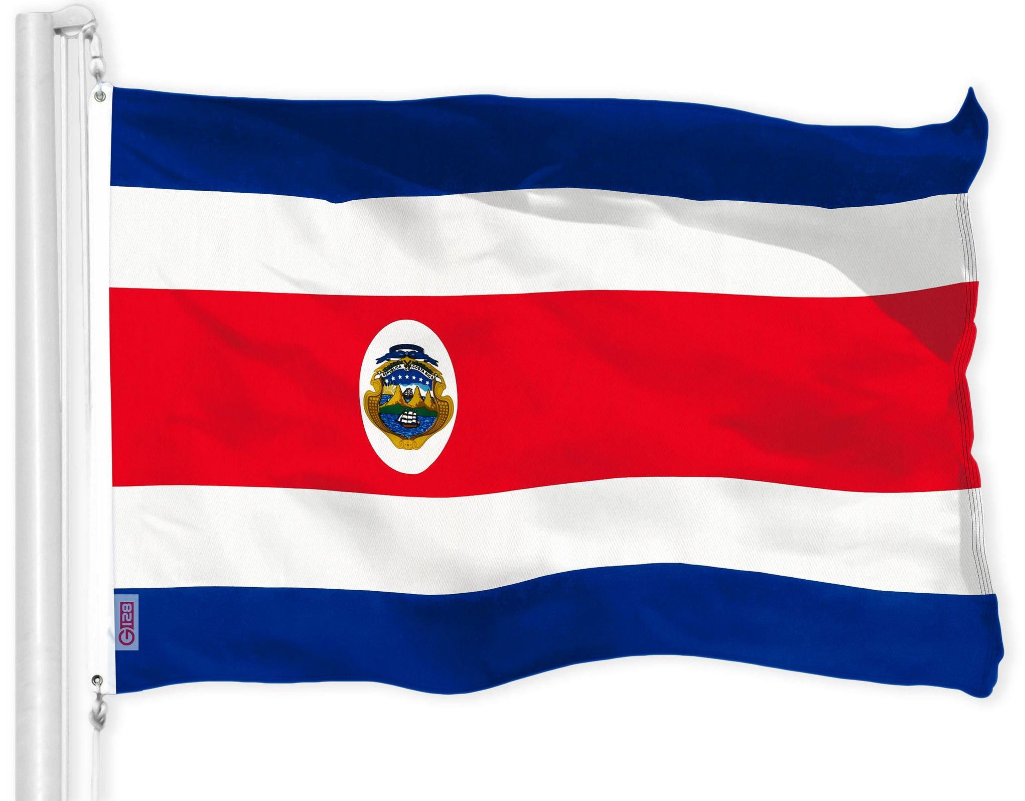 Costa Rica (Costa Rican) Flag 150D Printed Polyester 3x5 Ft — G128store.com