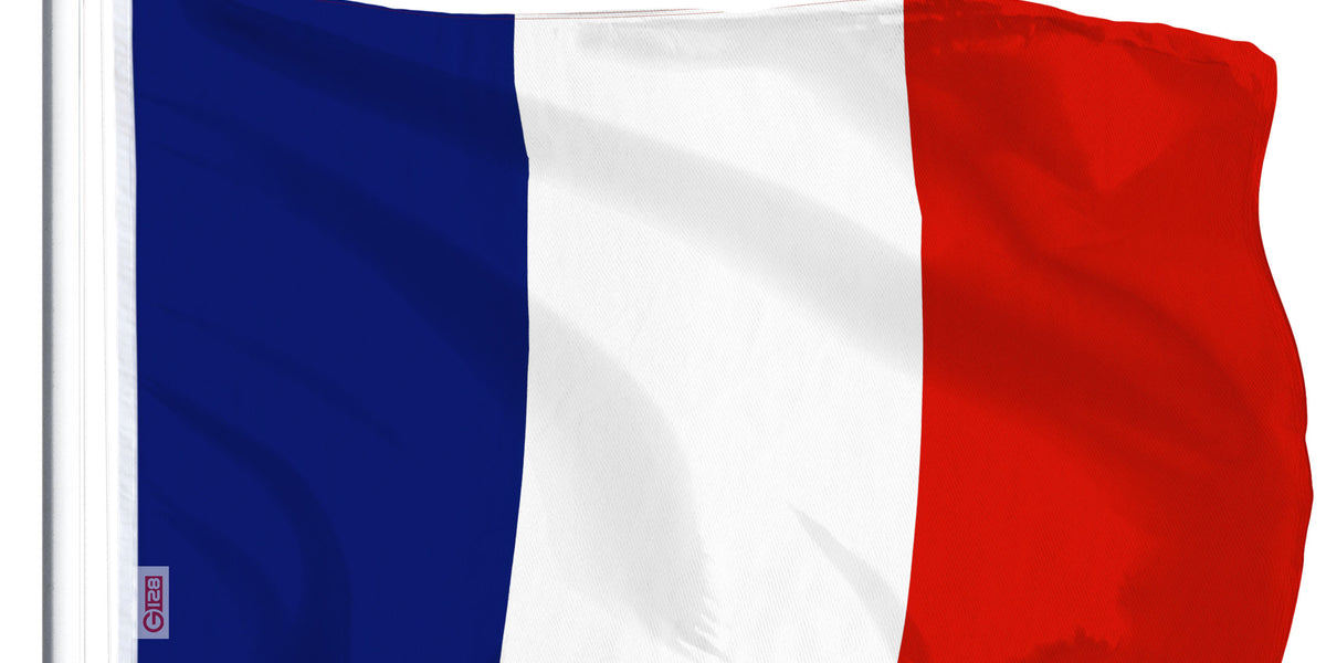 France (French) Flag 75D Printed Polyester 3x5 Ft — G128store.com