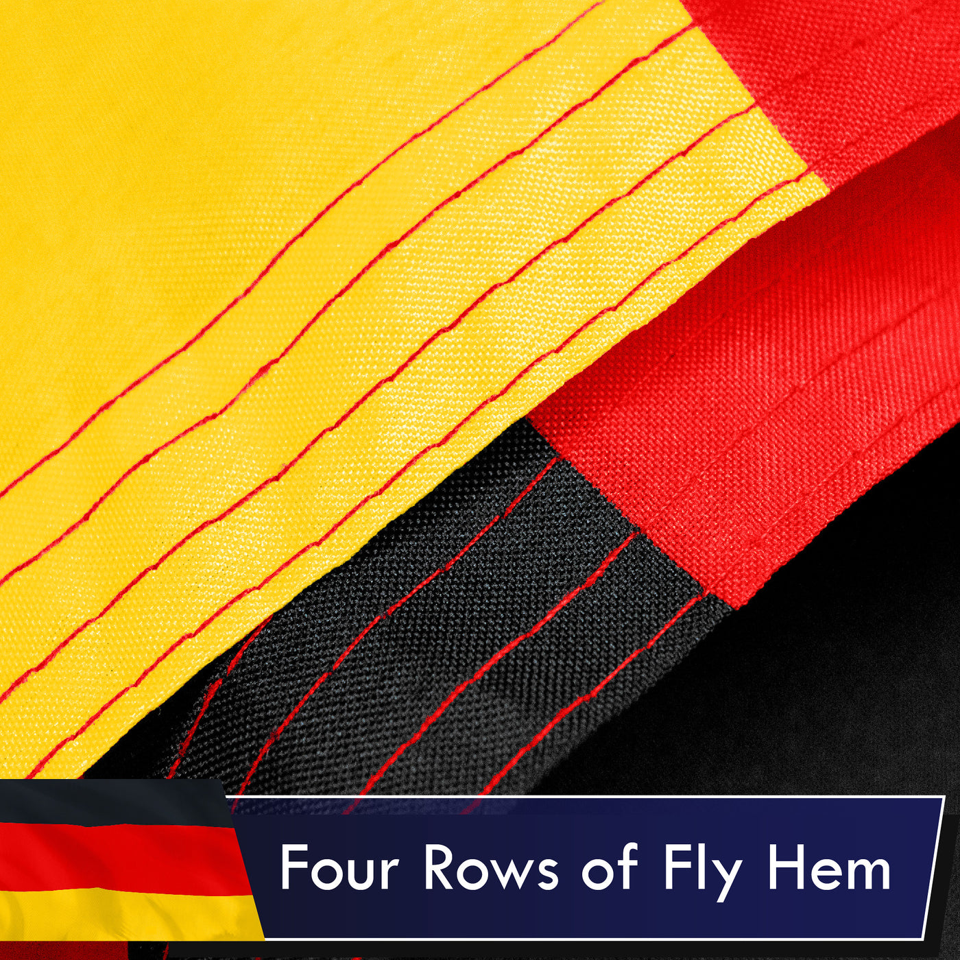 Germany (German) Flag 75D Printed Polyester 3x5 Ft — G128store.com