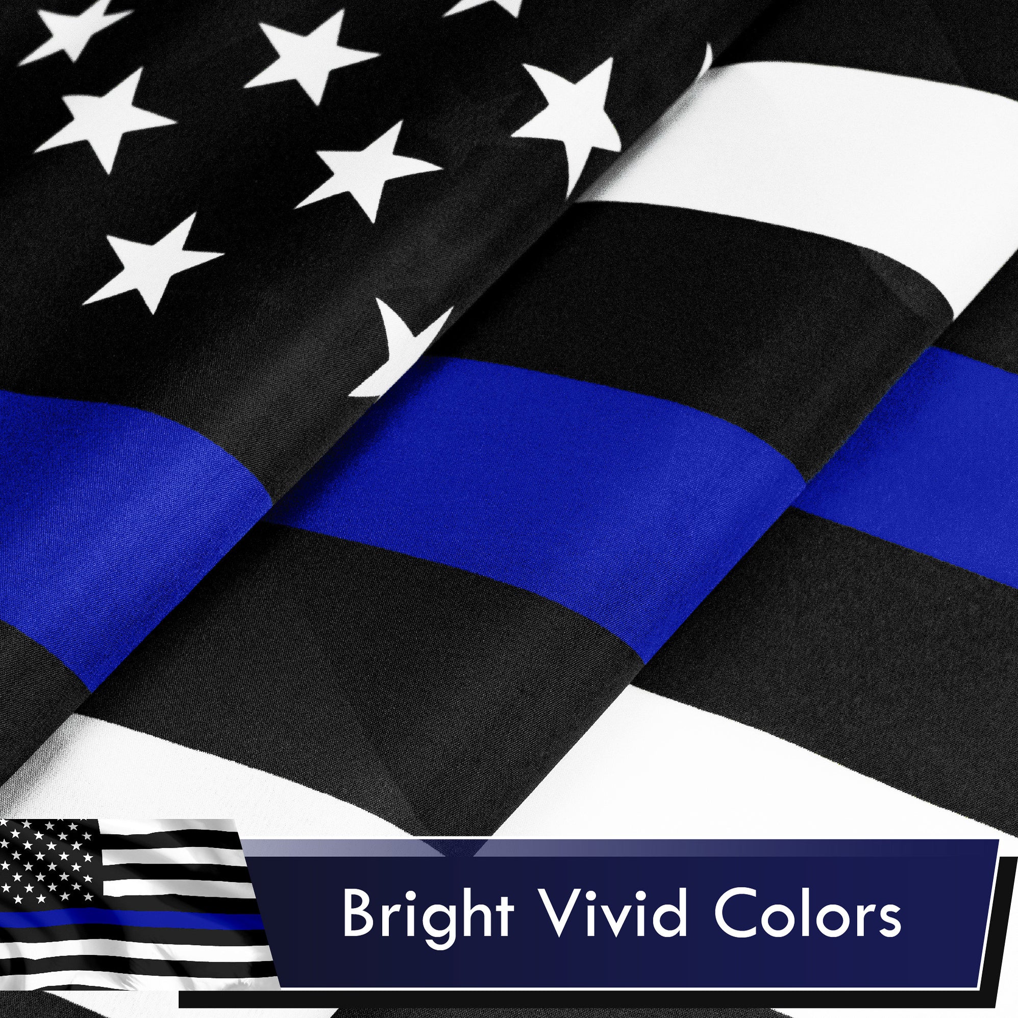 Thin Blue Line Flag 75D Printed Polyester 3x5 Ft — G128store.com