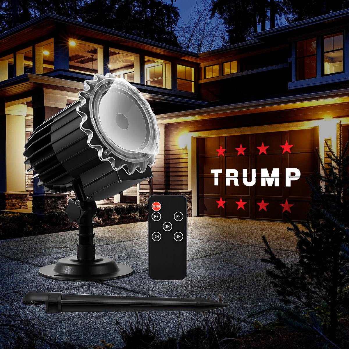 Trump Election Outdoor Projector Lights, LED Landscape Weather Resista ...