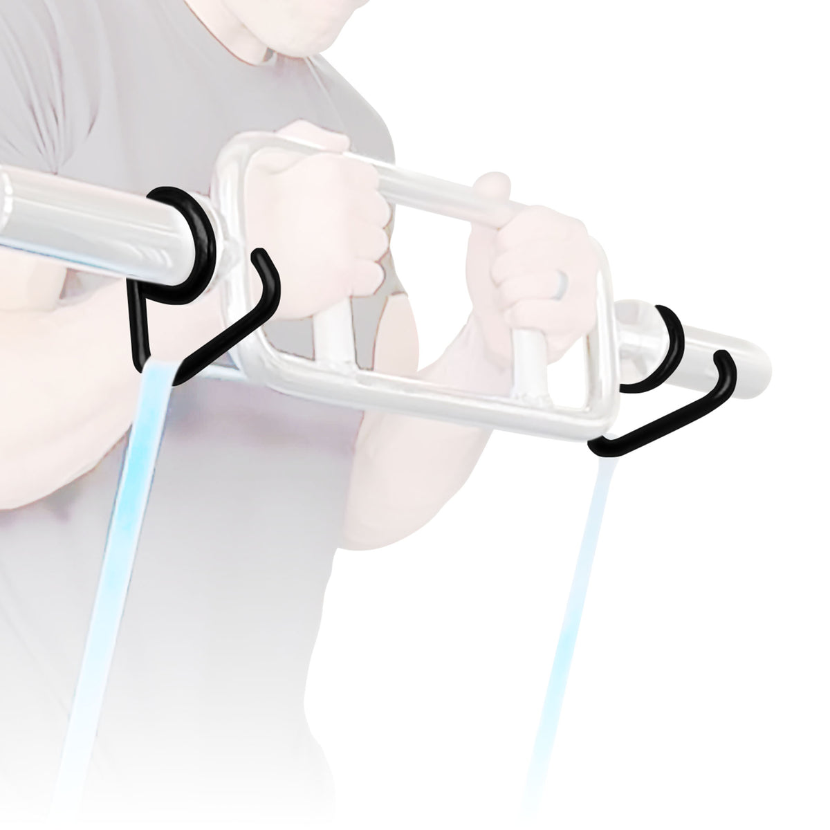 Resistance Band Bar Collar Hooks | Fitness Handles, Workout Bar Attach ...