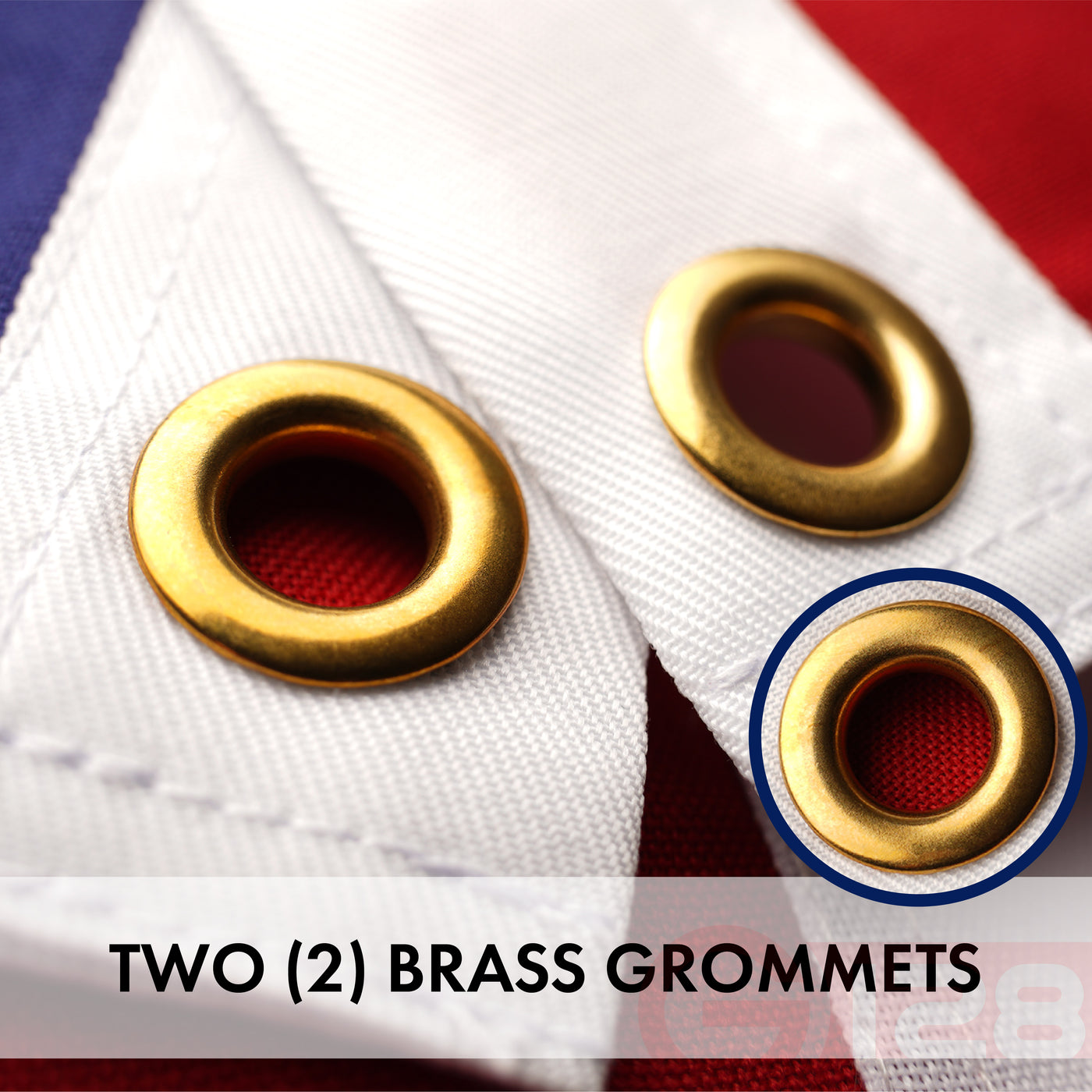 American Flag 220GSM Embroidered Spun Polyester 2x3 Ft — G128store.com