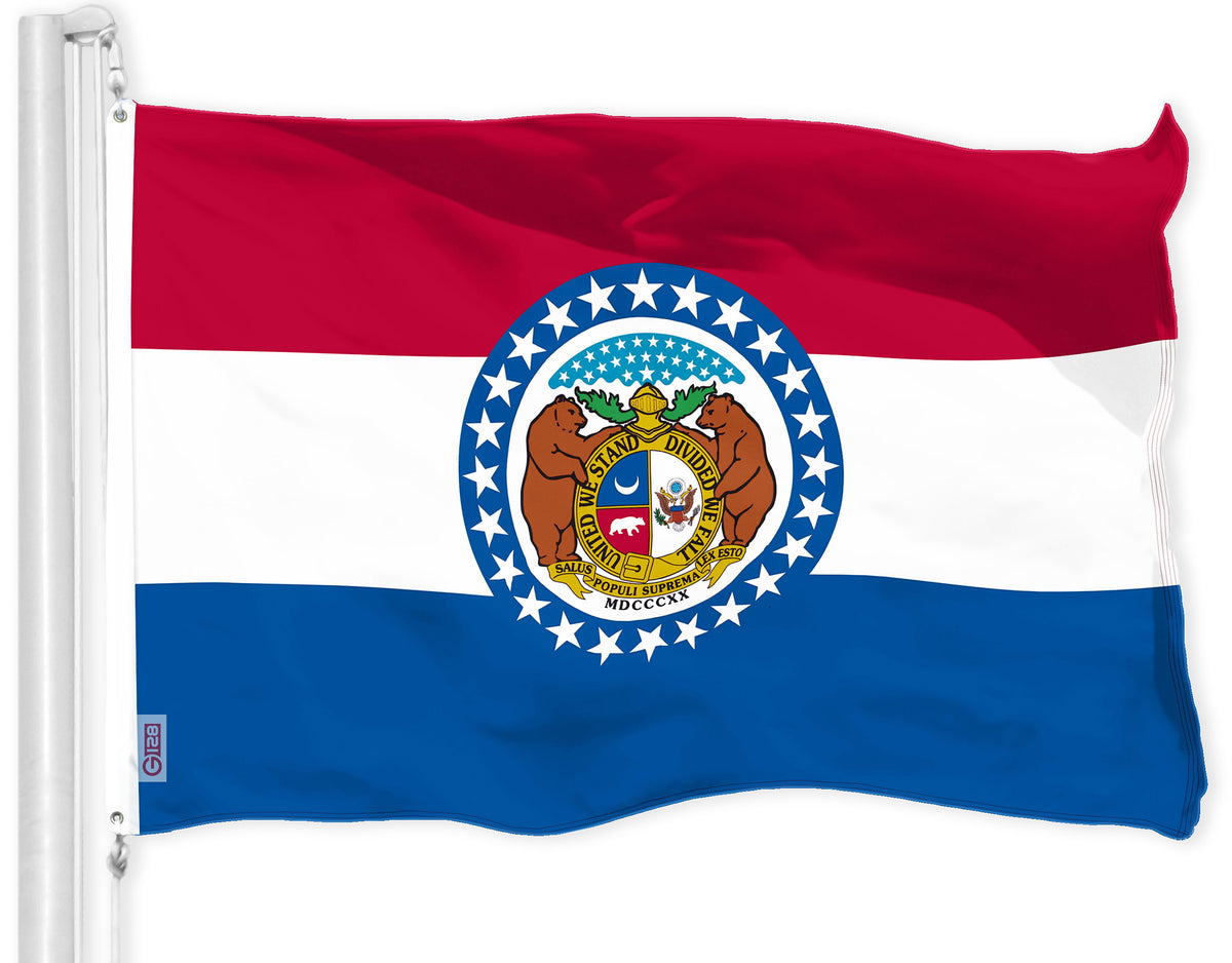 G128 Missouri MO State Flag | 3x5 Ft | LiteWeave Pro Series Printed 15 ...